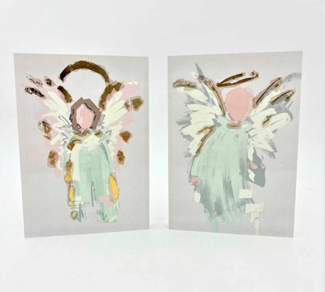 Acrylic Block Angels With Gold Leafing 2 Styles – Studio 77 Gifts ...