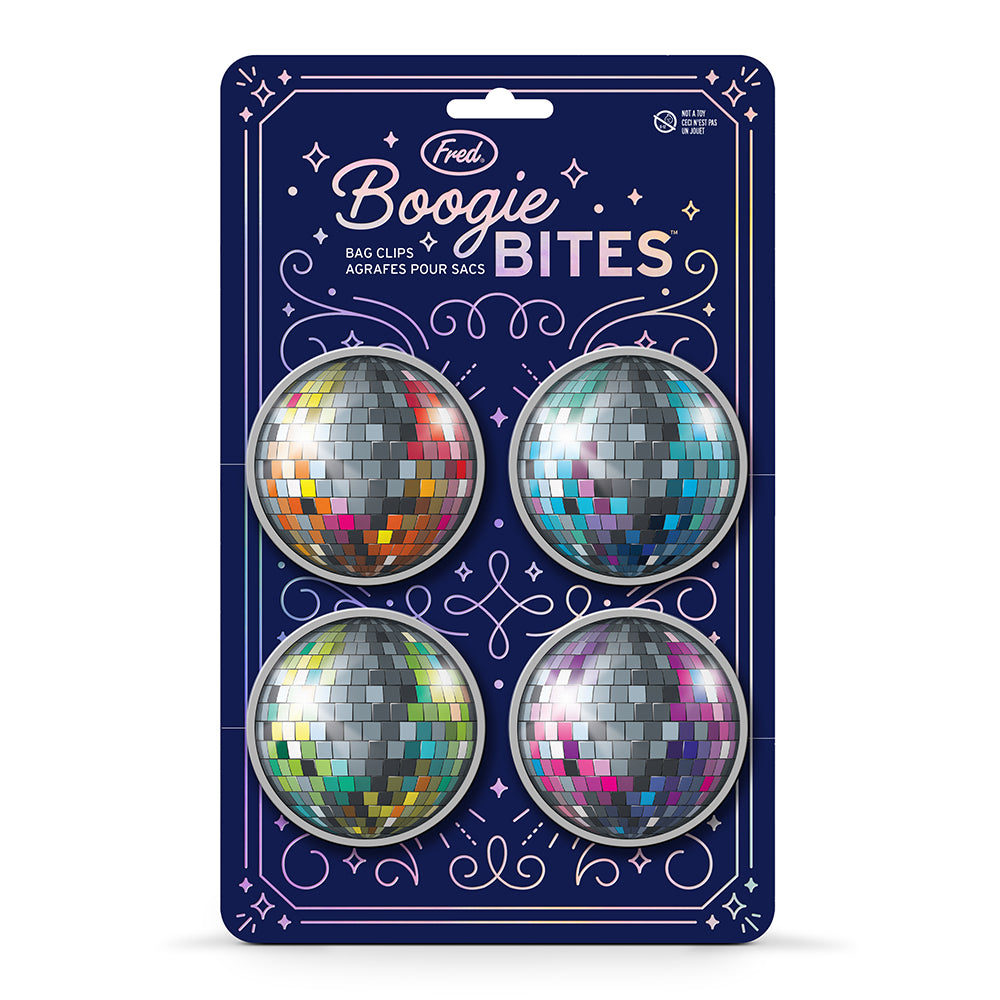 Set of 4 Bag Clips- Boogie Bites – Studio 77 Gifts & Accessories